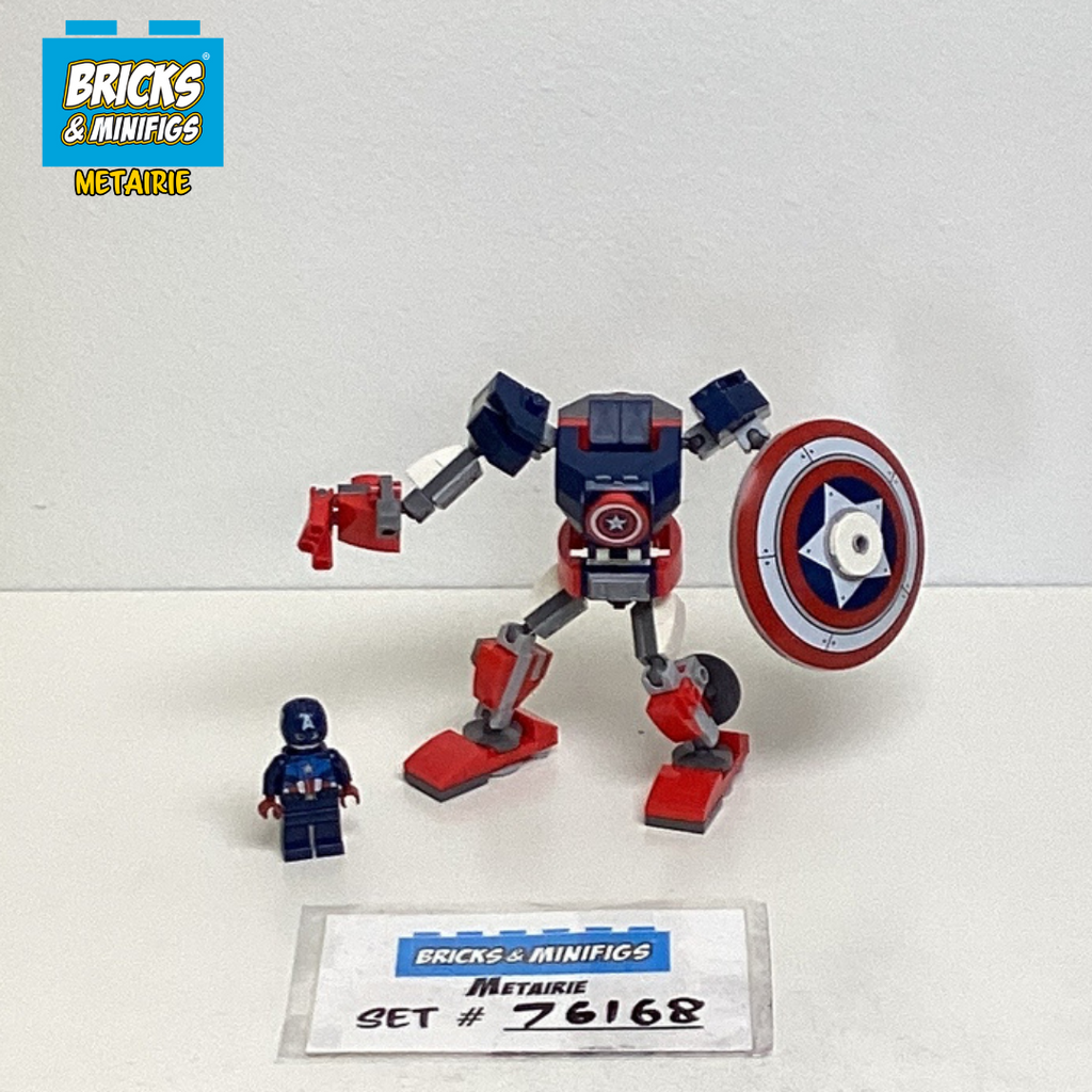 76168 Captain America Mech Armor (U) – Bricks & Minifigs Metairie